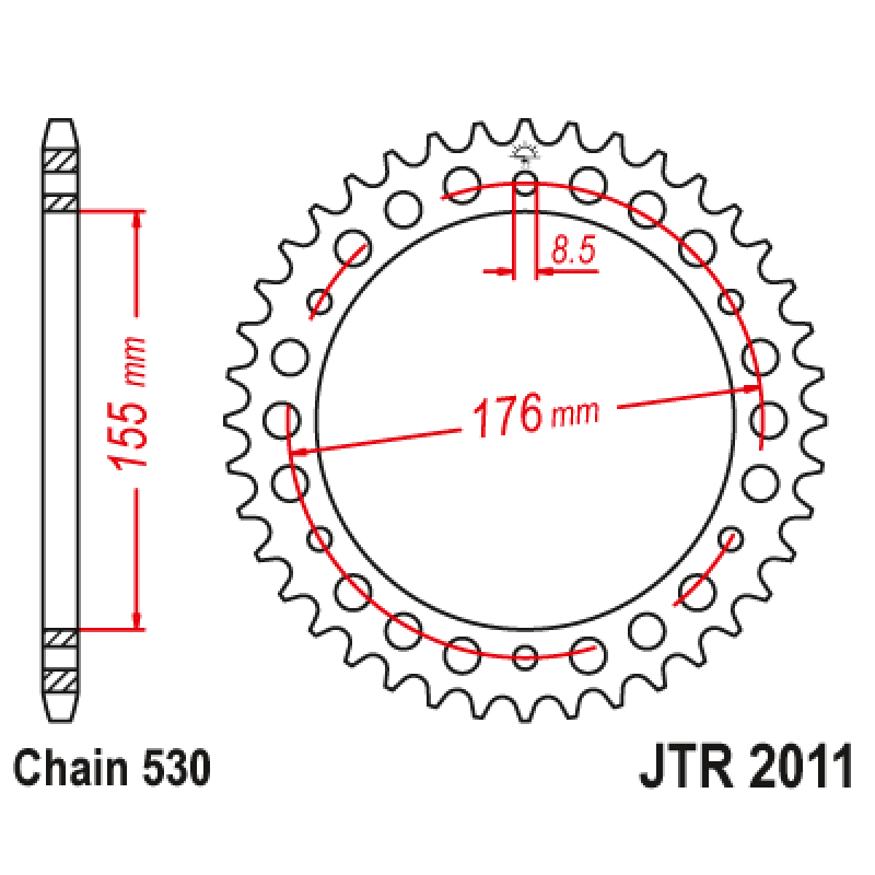 Chain & Sprocket set Triumph Sprint 1050 ST 05-11 - WeSellParts Bike Shop