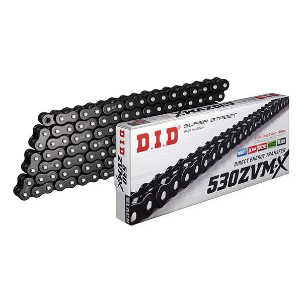 DID 530 ZVM-X 120 link black Super Street X ring chain - WeSellParts ...
